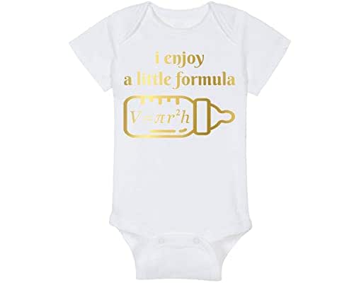 Amazon.com: Math Baby Onesie - I Enjoy A Little Formula (0-3 Month ...
