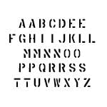 1/2 inch Military Letter Stencil Set | 10 mil | Paint Stencils for ...