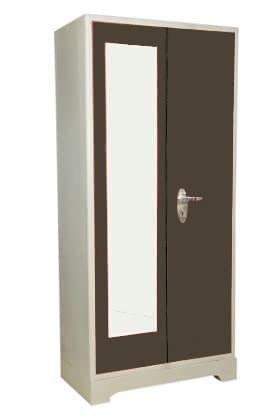 Powder Coated and Galvanized Tata Steel Metal Shelf Wardrobe with ...