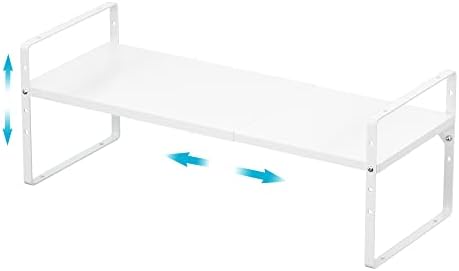 Kitchen Cupboard Shelf Organiser Extendable Cabinet Storage Shelf Stand ...