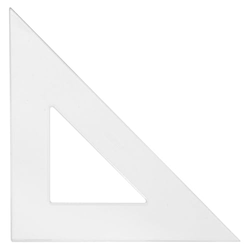 Amazon.com: Westcott Student Grade Polystyrene Triangle, 45 and 90 ...