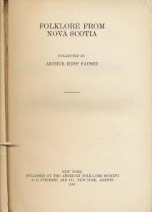 Amazon | Folklore from Nova Scotia | Fauset, Arthur Huff | Folklore ...