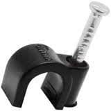 Powerlinkplus 7 Mm Round Black Cable Clips . Aerial Coaxial Coax ...