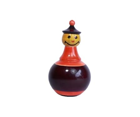 Buy SmartCraft Wooden Roly Poly Balancing Doll | Toy for Baby, Toddlers ...