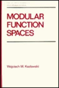Amazon.com: Modular Function Spaces (Chapman & Hall Pure and Applied ...
