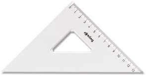Rotring 45 Degree Set Square with Bevelled and Tracing Edges Hypotenuse ...