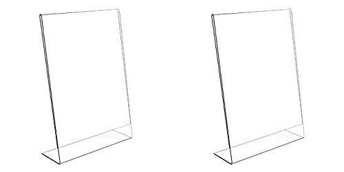 Acrylic Display Stand Tent Card Holder, A4 Portrait Size Pack of 2 pcs ...