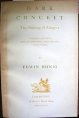 Dark Conceit The Making of Allegory: HONIG, Edwin: Amazon.com: Books