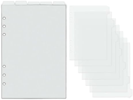 Amazon.com : SUPERFINDINGS 10 Sheets A5 Index Binder Dividers 8.6x5 ...