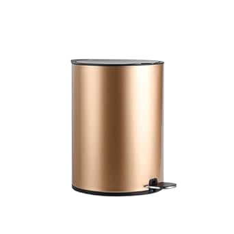 Amazon.com: KOMFGT Trash Can,Drum-Shaped Trash Can,with Lid Household ...