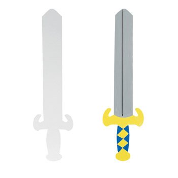 Amazon.com: Fun Express DIY Swords for Kids - Makes 12, Each Toy is 20 ...