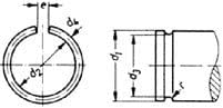 (50pcs) Metric DIN 7993A M48 External Snap Ring, Spring Steel Round ...