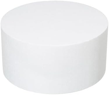 Amazon.com: Crafare Round Foam Cake Dummies 10x6 Inch Polystyrene ...