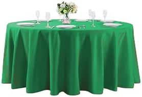 Amazon.com: 108 inch Round Tablecloth Washable Polyester Table Cloth ...