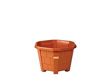 ARISTO Plastic Planter Hexa Pot, Terracotta, X-Large, 4 Pieces : Amazon ...