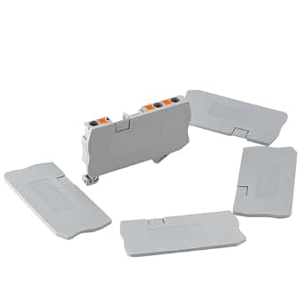 1pc D-PT2.5-TWIN End Cover For PT2.5-TWIN Din Rail Terminal Block Plate ...