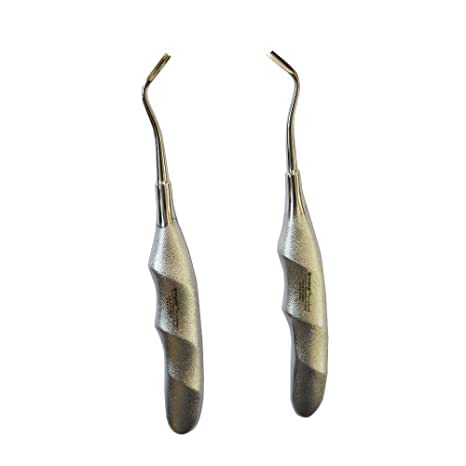 SS WHITE – Dental Root Elevators 2-Pcs Set L-R Anatomical Handle (S34 ...
