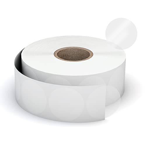 Snapklik.com : 1 Inch 1000 Pcs Transparent Circle Package Seals ...