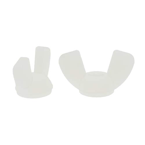 Pack of 50 Natural Nylon Wing Nuts -M6 x 1mm x 29.7mm - Threaded ...