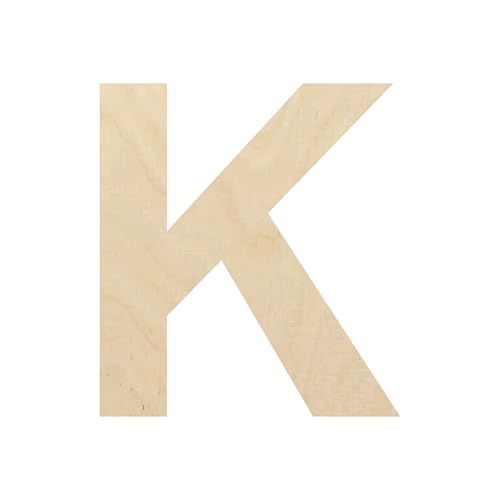 Amazon.com: 12 Inch Wooden Letter, 1/4 Inch Thick Large Unfinished Wood ...