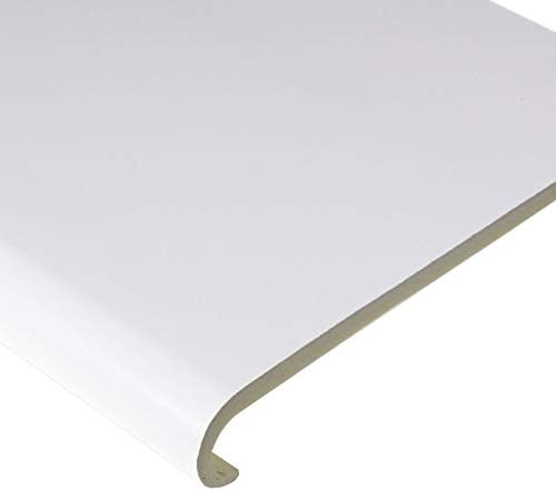 225mm White UPVC Window Board/Cill Cover 1.25m Long 9mm Thick Plastic ...