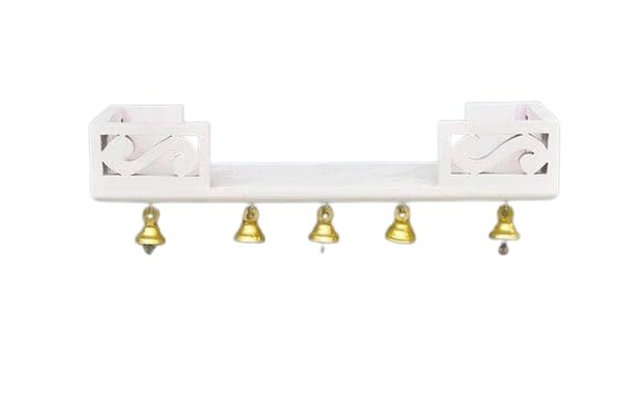 SKY STAR HANDICRAFTS Wall Shelf Home Temple Bell Shelf, Pooja Ghar, MDF ...