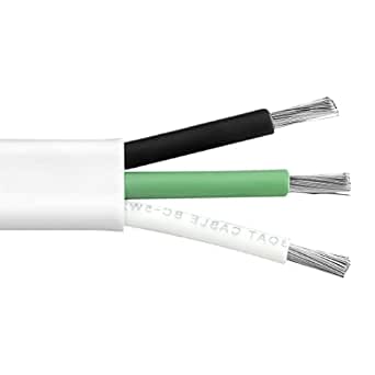 Amazon.com: Marine Wire 12 Gauge Flat Duplex 12/3 Boat Wire - USA Made ...