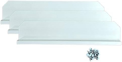 Gutter Valley Splash Guard - Straight (Low Gloss White (3 CT)) - Amazon.com