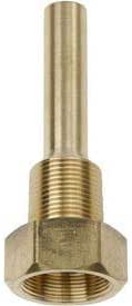 Weiss Instruments E35-75BS Lead-Free Brass Thermowell for DVU ...