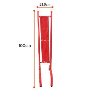 Snapklik.com : 10 Feet Extendable Safety Barrier - Red/White Fence Gate ...