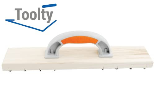 Toolty Stainless Steel Notched Wall Plaster Render – 16″ – Soft Blocks ...