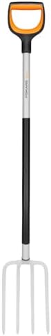 Fiskars spading fork for hard, stony soils, With 4 tines, Length: 120 ...