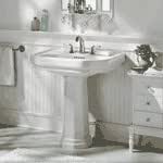 PORCHER 30X23 Classic PED Sink 8" WHITE - Bathroom Sinks - Amazon.com