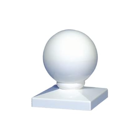 Amazon.com : Jake Sales 4" Vinyl Post Cap Ball/Dome Style Post Caps ...