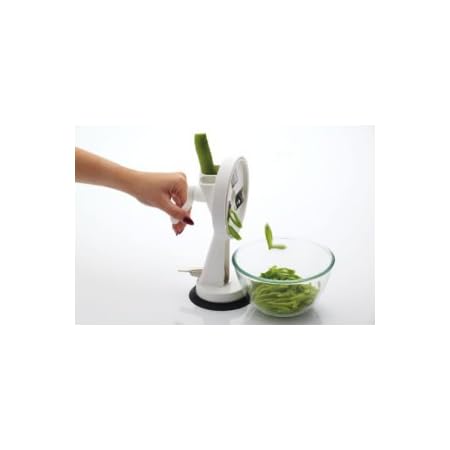 KitchenCraft Rotary Runner Bean Slicer 23cm with Suction Pad in Gift ...