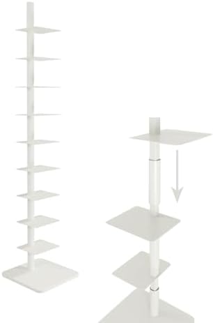 Amazon.com: Suchtale Spine Bookshelf, Vertical Spine Book Tower, 11 ...