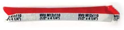 Hilti Adhesive Capsule HVU 1/2"x4-1/2" (M12) - Red, Resin, Solid ...
