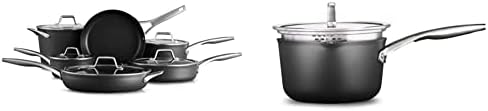 Amazon.com: Calphalon Premier Hard-Anodized Nonstick Cookware, 11-Piece Pots and Pans Set ...