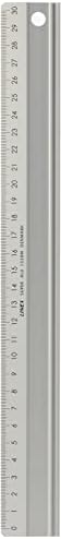 Linex 30cm Silver Hobby Cutting Ruler, E2930M : Amazon.co.uk ...
