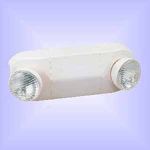 White Two Head Remote Capable Emergency Light - Commercial Emergency ...