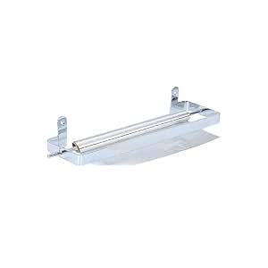 Buy Palomino Wall Mounted Stainless Steel Silver Foil Paper Stand with ...