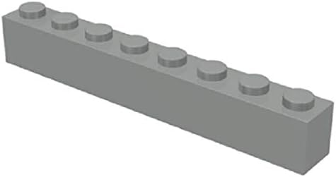 LEGO Bricks 3008 City – Brick (1 x 8 Pins, Pack of 10, Light Grey ...