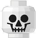 Amazon.com: LEGO Castle - 5 Rare Heads for Skeleton - Skull - Skeleton ...