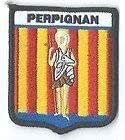 PERPIGNAN ÉCUSSON BRODÉ FLAG PaTCH FRANCE BADGE MONDIAL EXCLUSIF ...