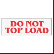 Amazon.com: 2" x 110 "Do Not Top Load" : Office Products