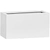 Amazon.com : Pottery Pots Glossy White Rectangular Planter Pot ...