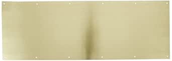 Rockwood K1050 Rectangular Kick Plate, Brass with Polished Clear Finish ...