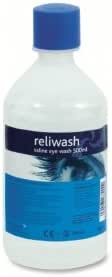 Reliwash Saline Eyewash 500ml Bottle (RL900) : Amazon.co.uk: Health ...