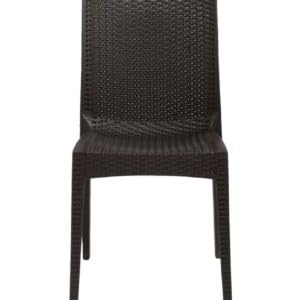 Cello Plastic Chair Rattan Finish Without ARMS (Brown) : Amazon.in ...