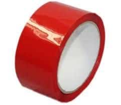 DCGPAC, Red Tape, 40 Micron, 2in x 65 m Packaging BOPP Self Adhesive ...